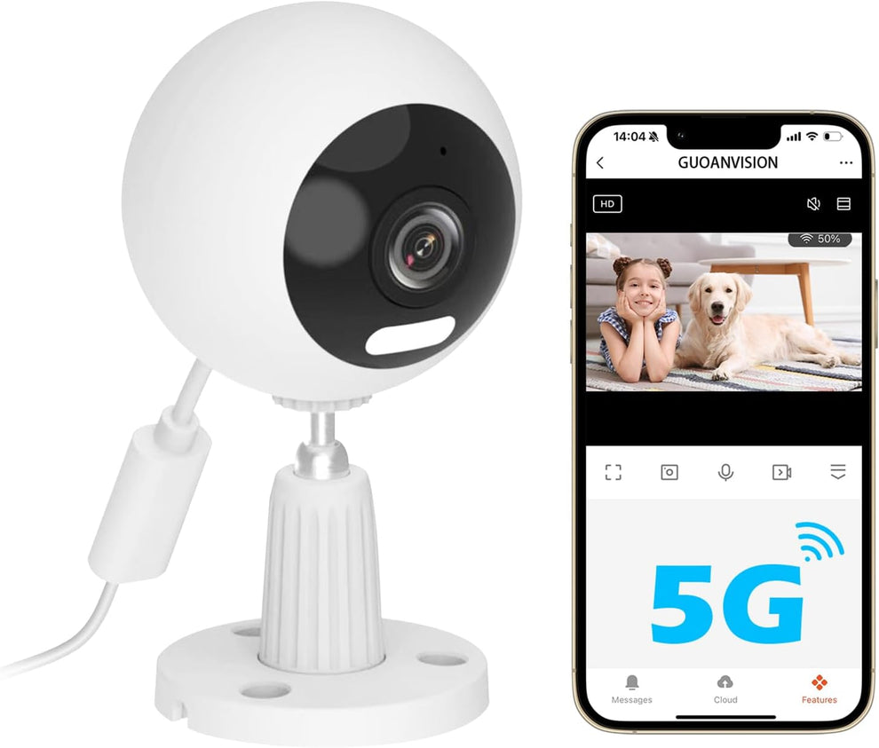 Guoanvision Security Camera Indoor/Outdoor,2K Cameras for Home Securit ...